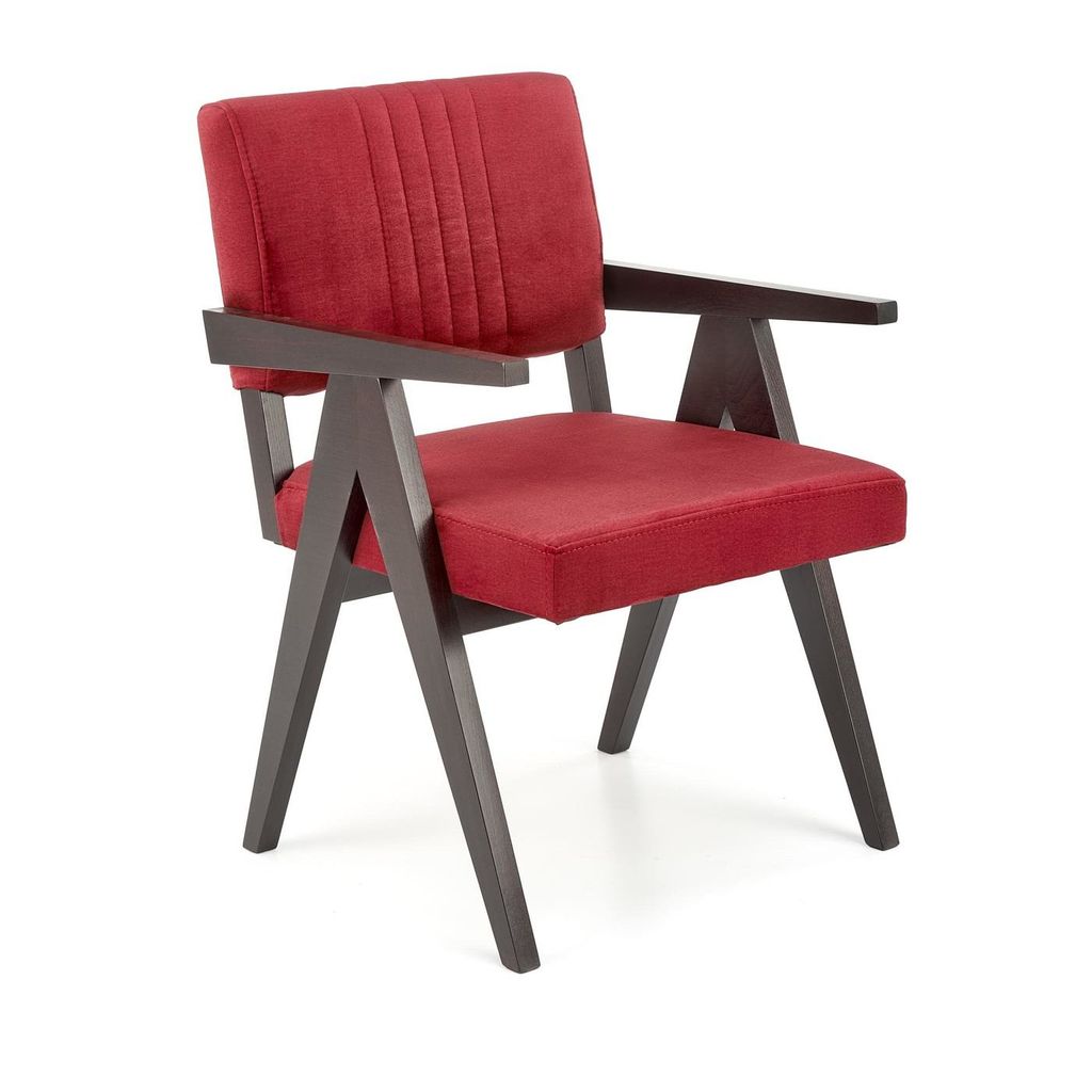 Karfás fotel, ébenfa kerettel, meggypiros - OSSMAN - ️ Időtálló design ...